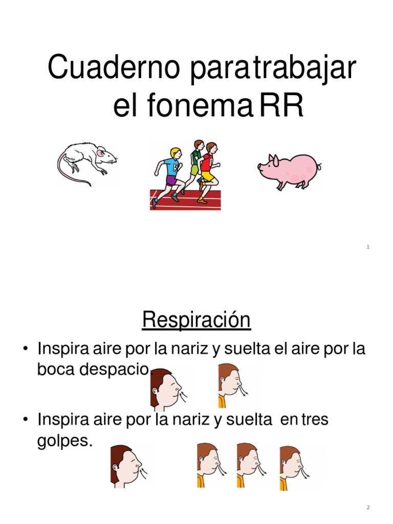 Ejercicios para el fonema RR | PDF