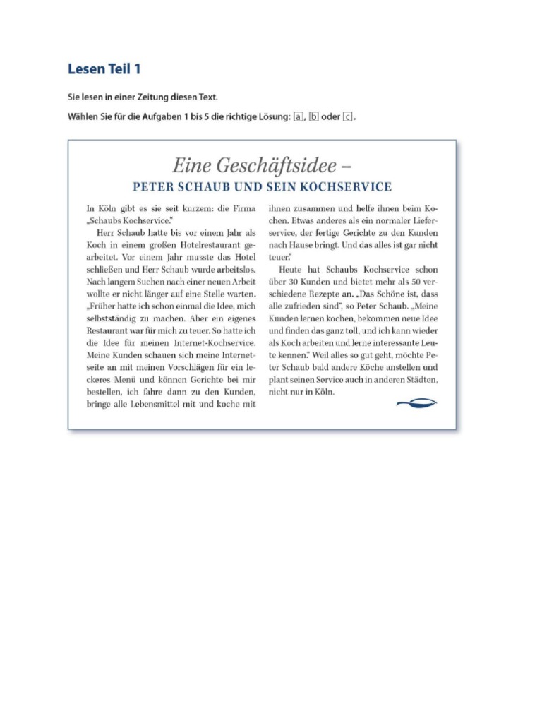 Modelltest 1 A2 | PDF