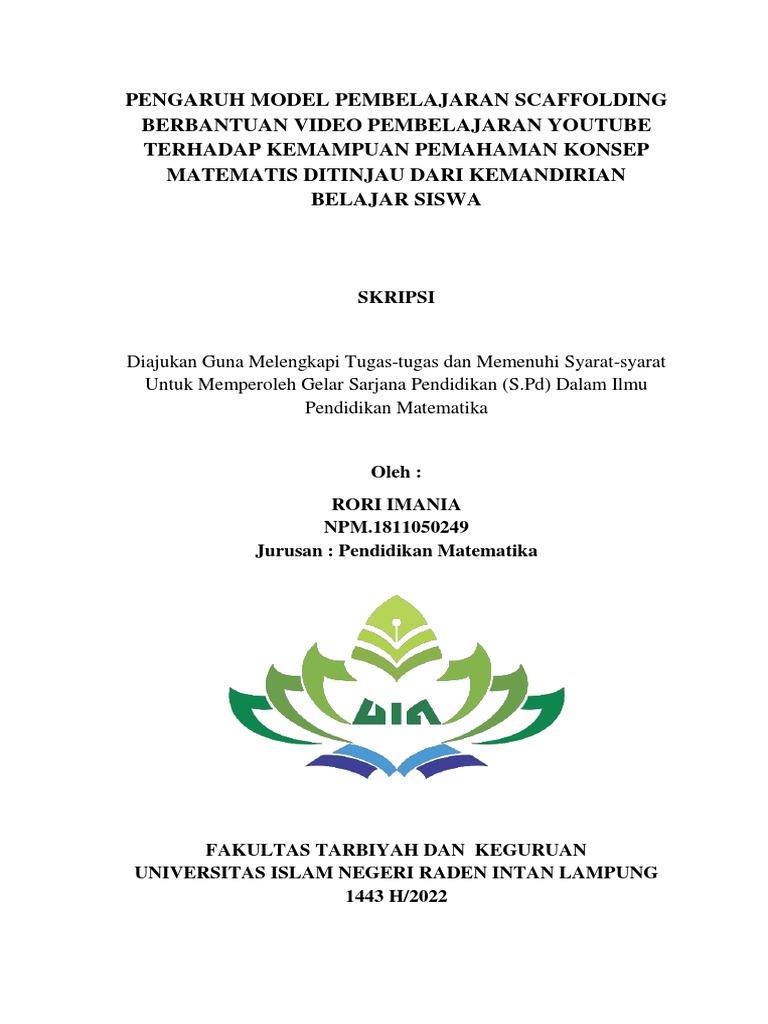 Contoh Skripsi 4 | PDF