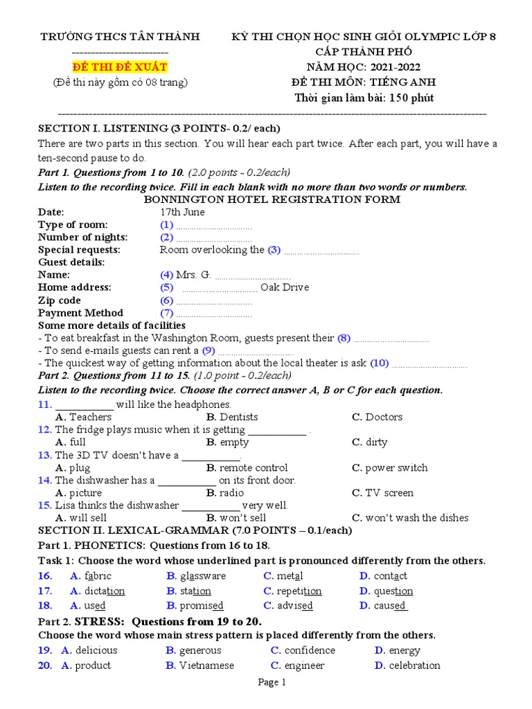 HSG A NH 8 2020-2021 | PDF