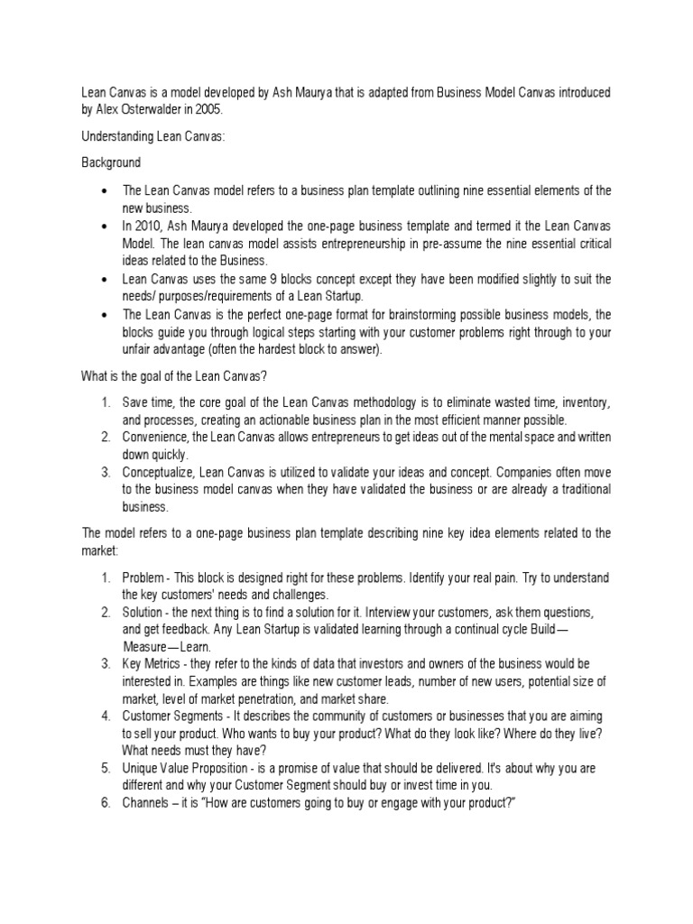 Gee003 - Manuscript - Lean Canvas | Download Free PDF | Lean Startup ... Gee003 - Manuscript - Lean Canvas | Download Free PDF | Lean Startup ...