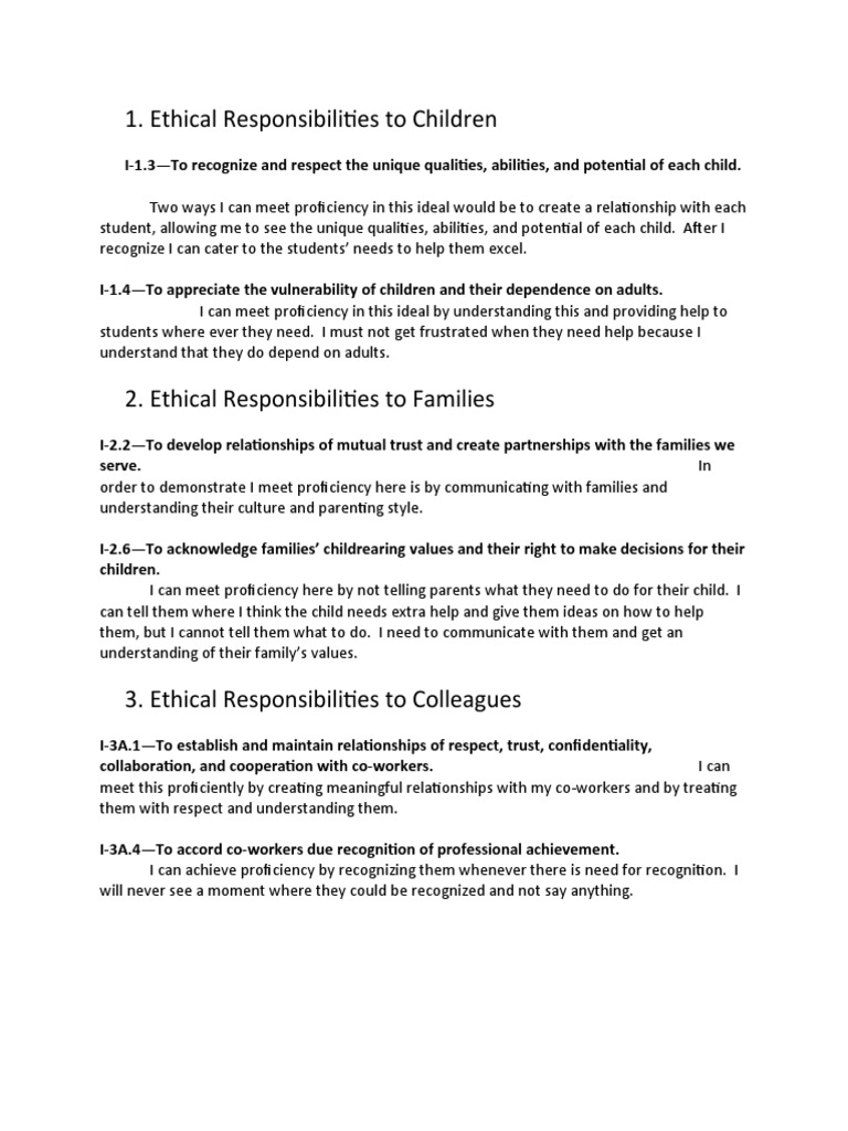 Naeyc Code Of Ethical Conduct PDF