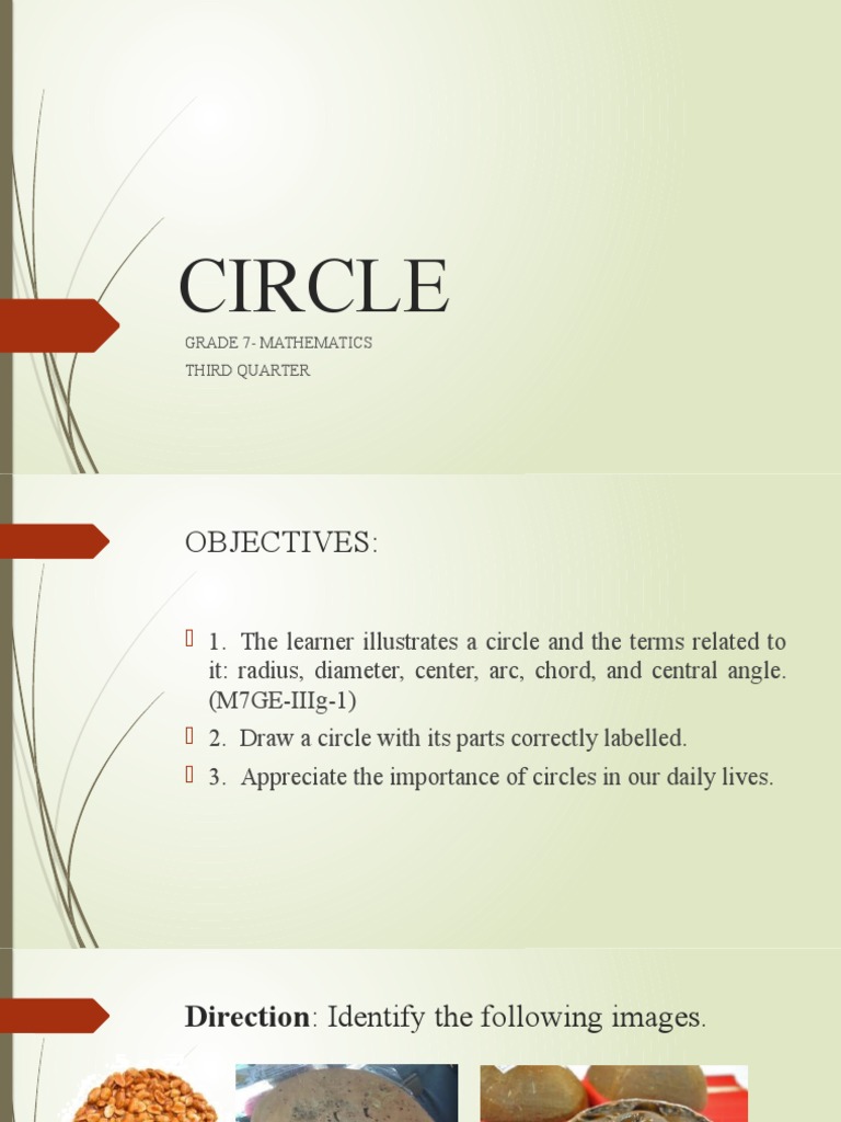 Circle Demonstration | PDF