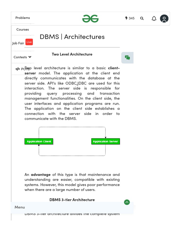 1 - DBMS Architecture | PDF | Databases | Computer Science 1 - DBMS Architecture | PDF | Databases | Computer Science