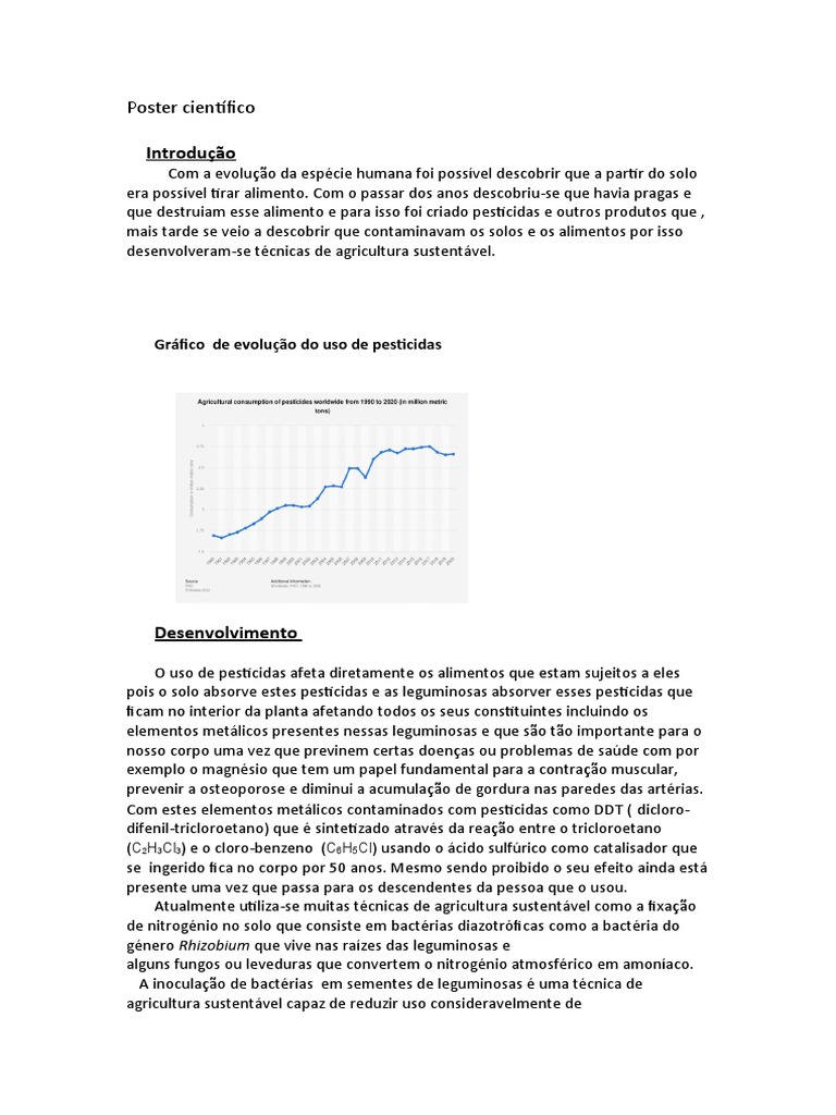 Poster Científico | PDF | DDT | Pesticida