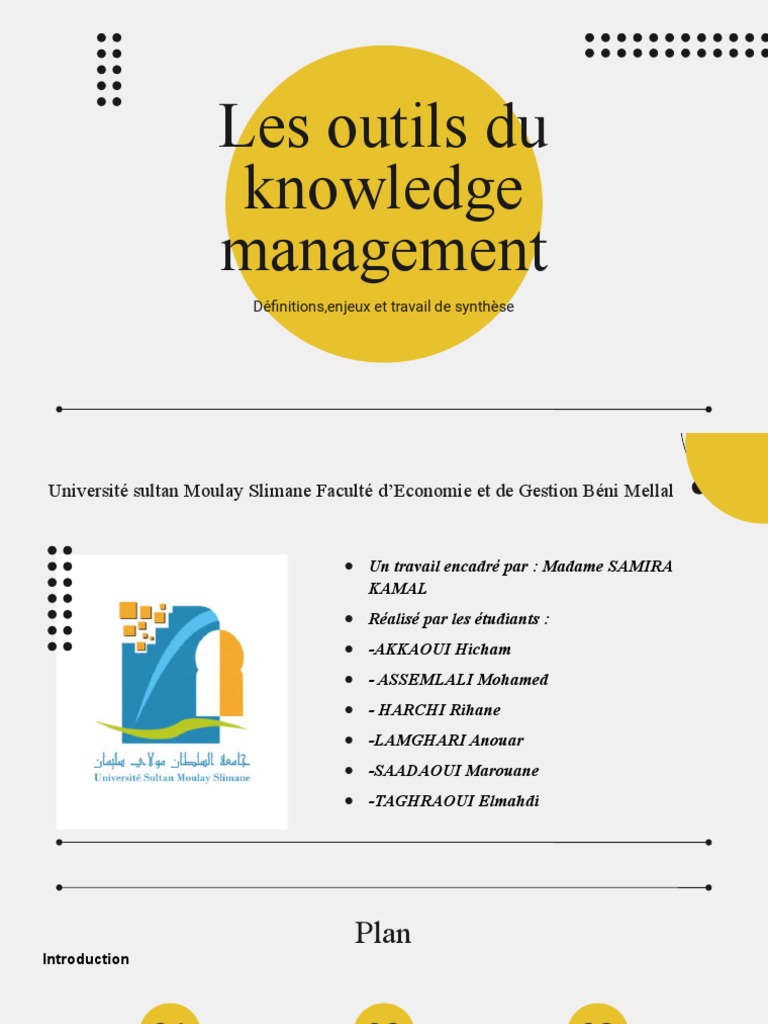 Les Outils Du Knowledge Management | PDF | Gestion des connaissances | Sciences cognitives