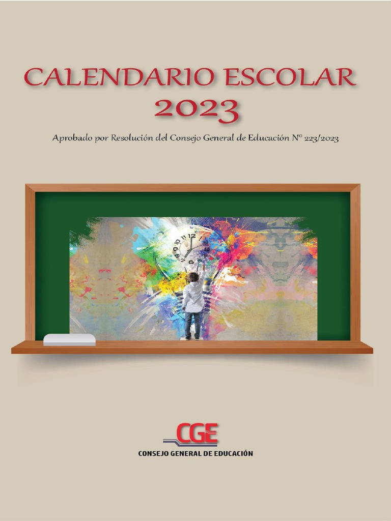 Calendario Escolar 2023 Definitivo | PDF | Educación primaria | Enseñando