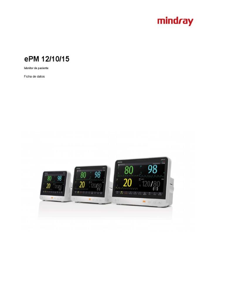 Monitor de Signos Vitales Mindray Epm 10 | PDF | Ieee 802.11 ...