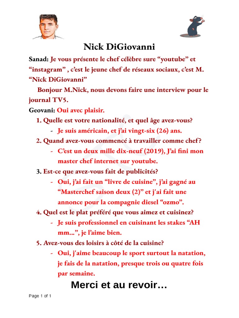 Interview Nick DiGiovanni 2 | PDF