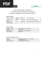 Informe de Indagación Cientifica | PDF