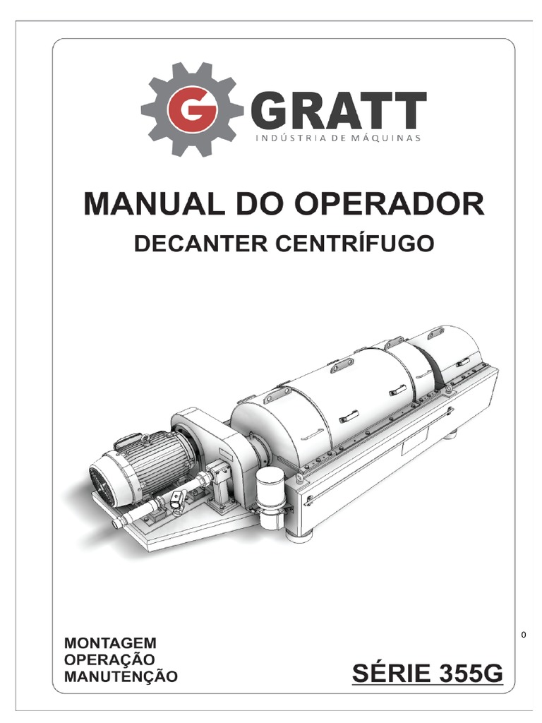 Manual GMT 355 G | PDF | Centrífuga | Ciências Físicas