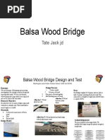 Efficient Balsa Wood Bridge Design | PDF | Structural Load | Force