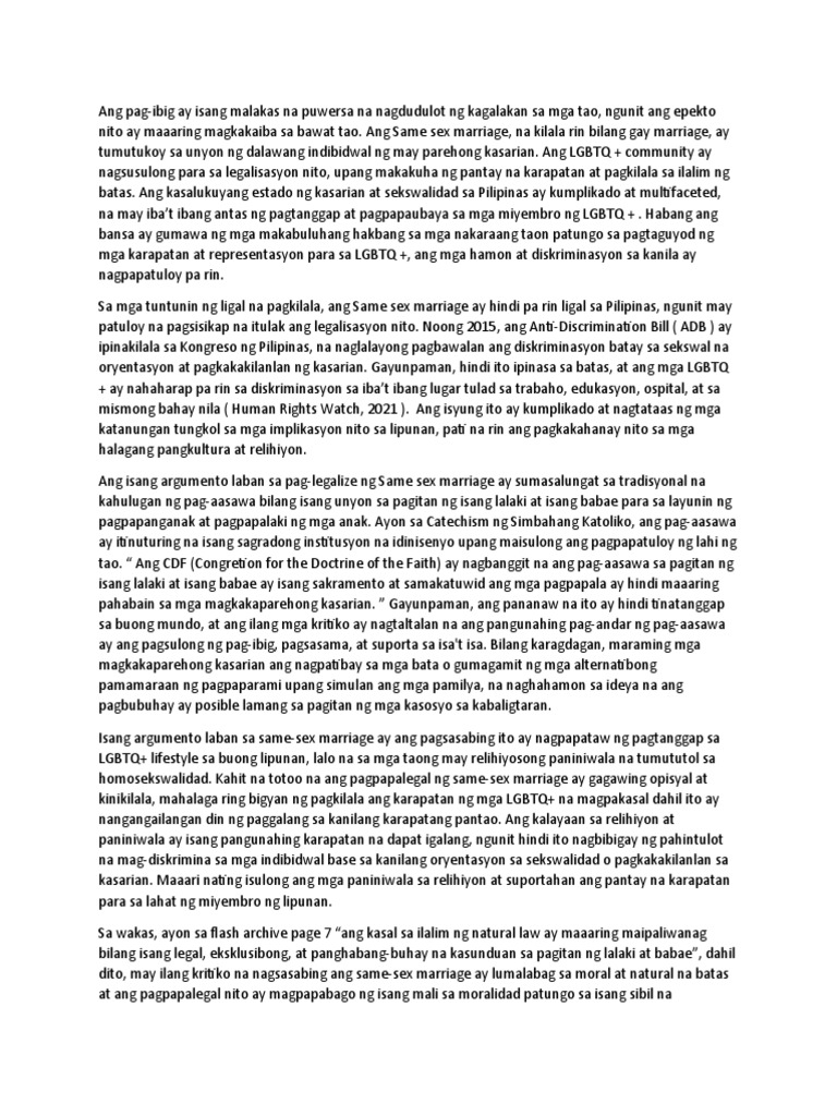 Filipino Essay | PDF