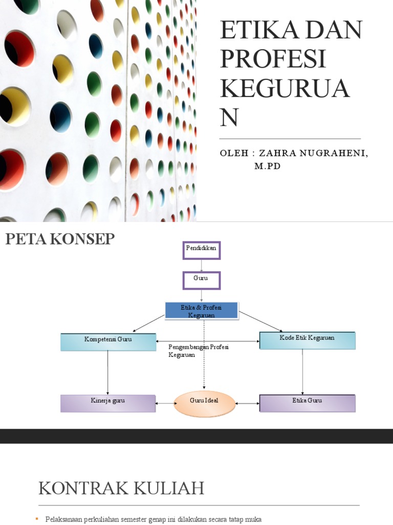 Kontrak Kuliah Etika Dan Profesi Keguruan | PDF