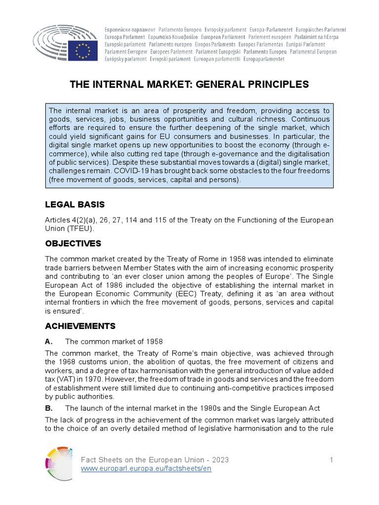 FTU_2.1.1 | PDF | European Union | Market (Economics)