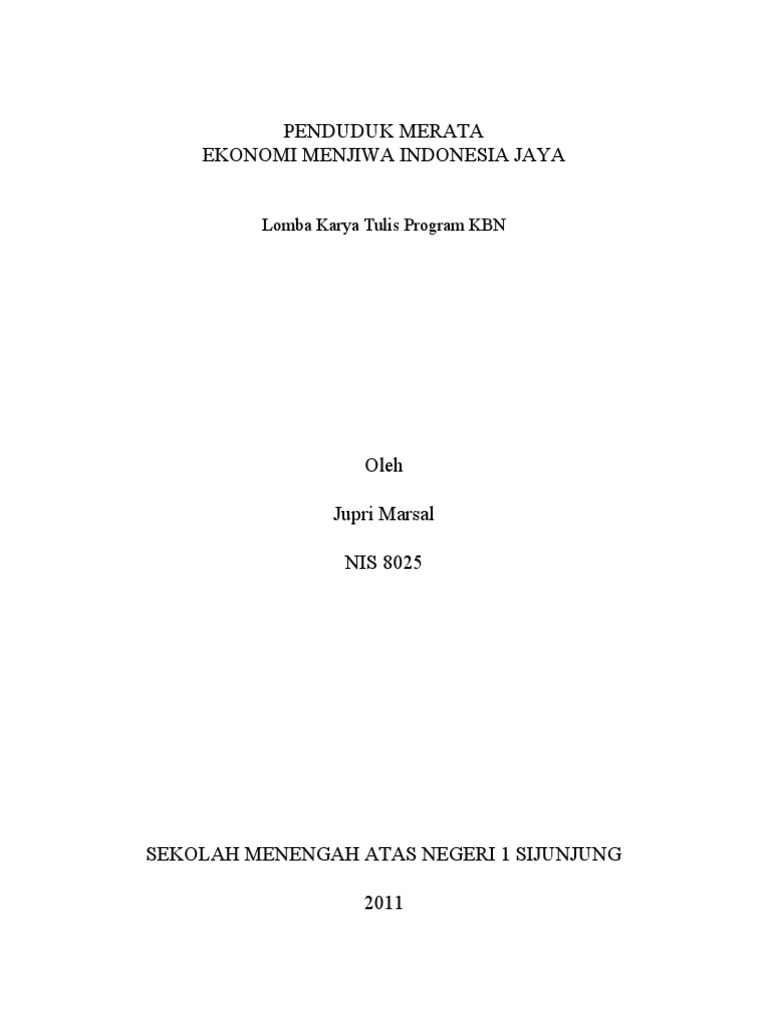 Contoh Esai | PDF
