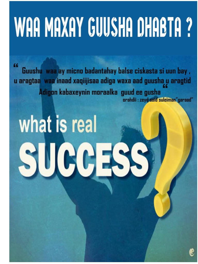 @somalibooks - Waamaxay Guusha Dhabata | PDF