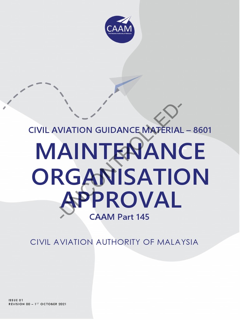 CAGM 8601 Maintenance Organisation Approval CAAM Part 145 | PDF | Computer Aided Design | Audit