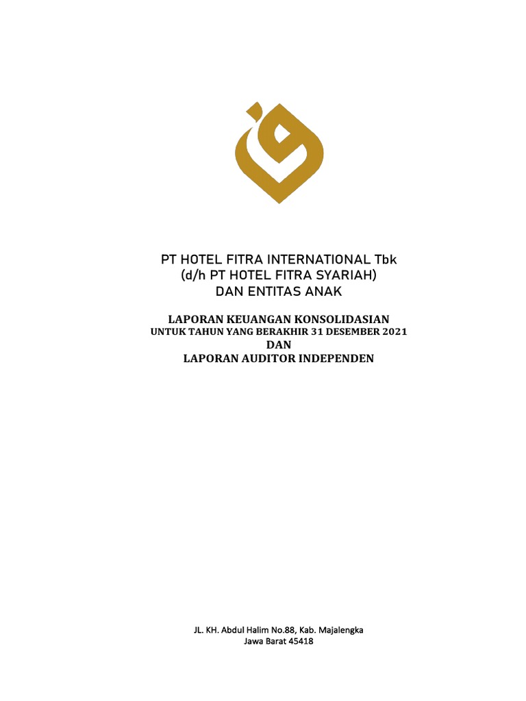 Kelompok 4 - LK - PT HOTEL FITRA INTERNATIONAL TBK - 2021 | PDF