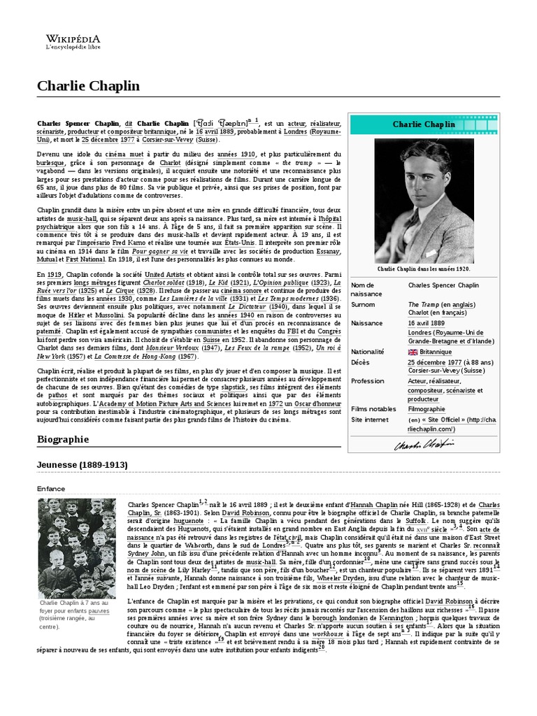 Charlie Chaplin | PDF