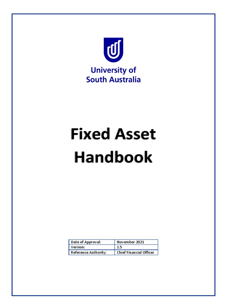 Fixed Asset Handbook | PDF | Depreciation | Cost