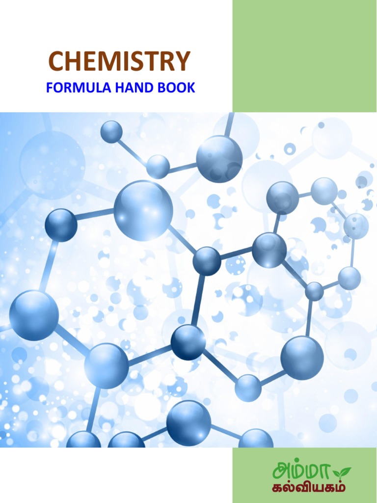 CHEMISTRY FORMULA HANDBOOK | PDF | Aldehyde | Ester