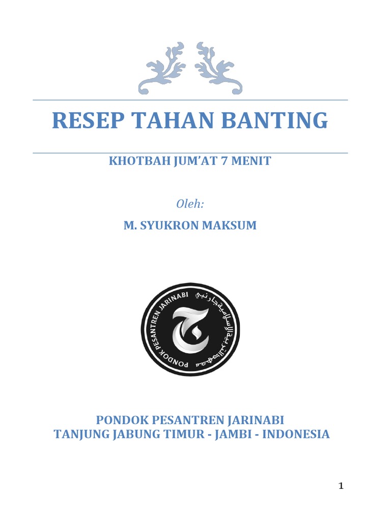 K7M Resep Tahan Banting | PDF