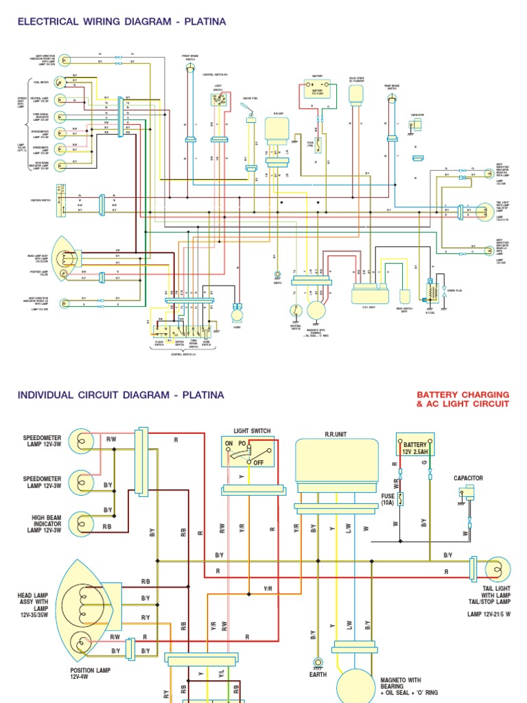 Diagramas Electricos PLATINO | PDF | Electromagnetism | Electrical ...
