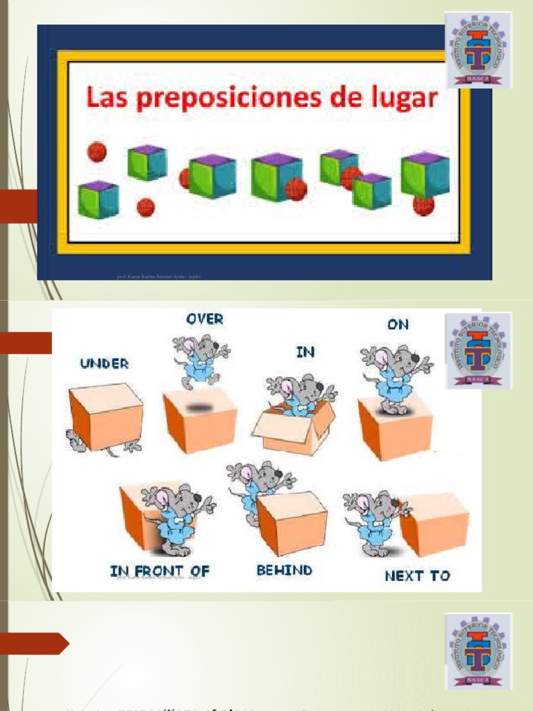 Preposiciones de Lugar en Inglés | PDF
