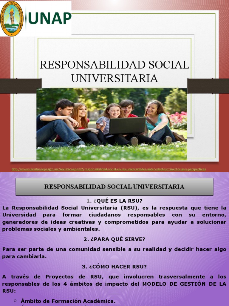 Responsabilidad Social Universitaria | PDF | Enseñando