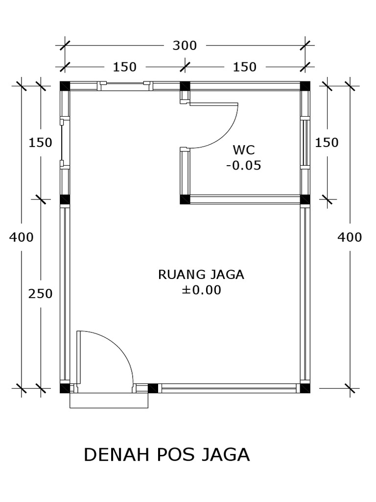 Denah Pos Jaga | PDF
