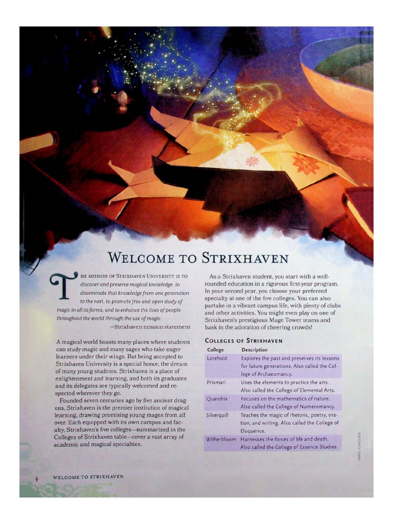 Strixhaven: A Student's Guide | PDF | Social Science