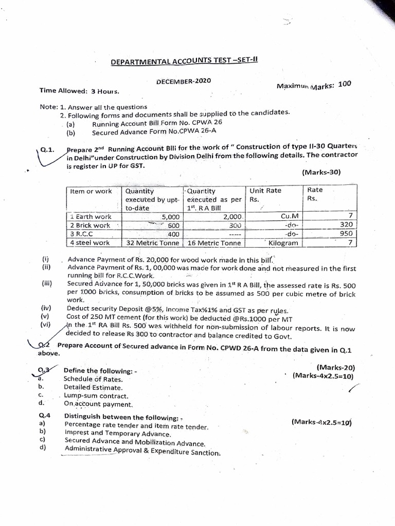 Accounts Last Year Paper | PDF | Value Added Tax | Taxes