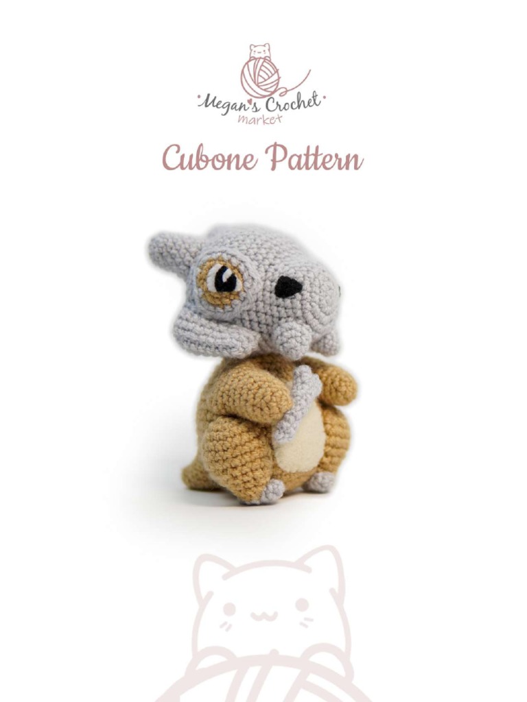 Cubone Crochet Pokemon Amigurumi PDF Free Pattern | PDF