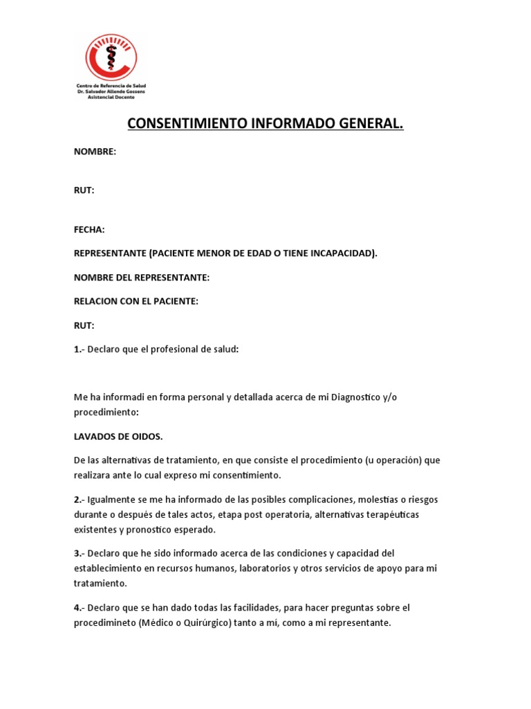 Consentimiento Informado General | PDF