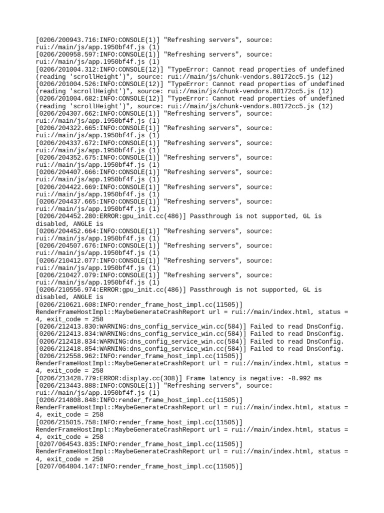 Cef Launcher Logs | PDF