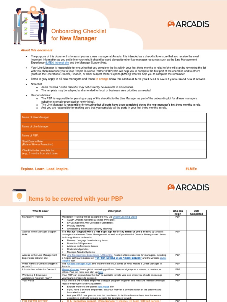 New Manager Onboarding Guide | PDF | Mentorship | Cloud Computing