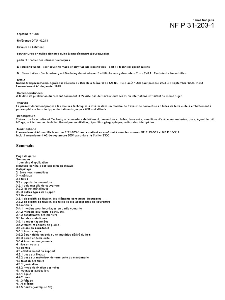 Le DTU 40.211 - Agence QualitÃ© Construction | PDF