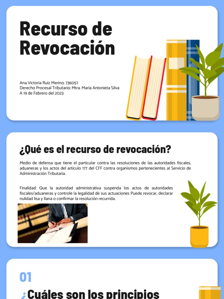 Recurso de Revocación | PDF | Debido al proceso | Gobierno