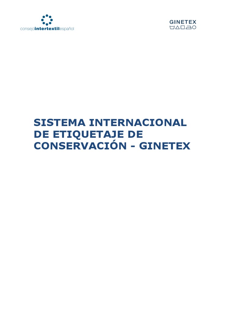 Sistema GINETEX: Etiquetado Textil | PDF | España