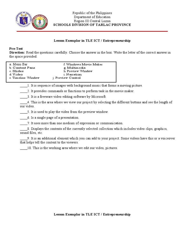 2 Alvin S Paras Capas Central TLE ICT6 MOVIEMAKER LESSONEXEMPLAR | PDF