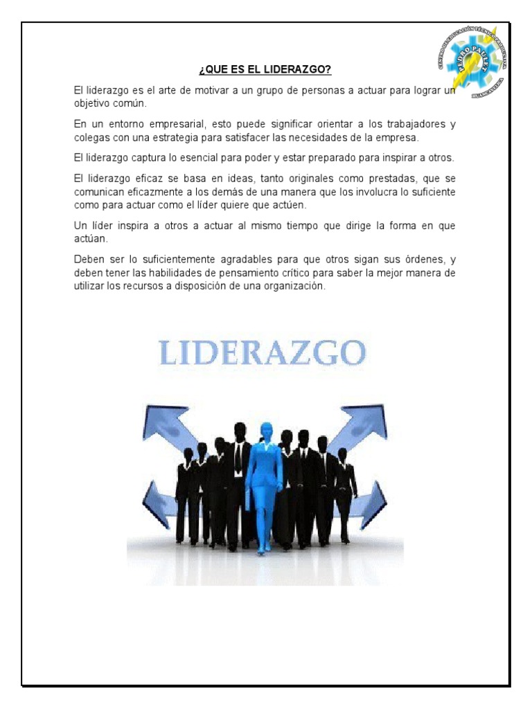 Definición de Liderazgo Eficaz | PDF | Relaciones personales, crianza y ...