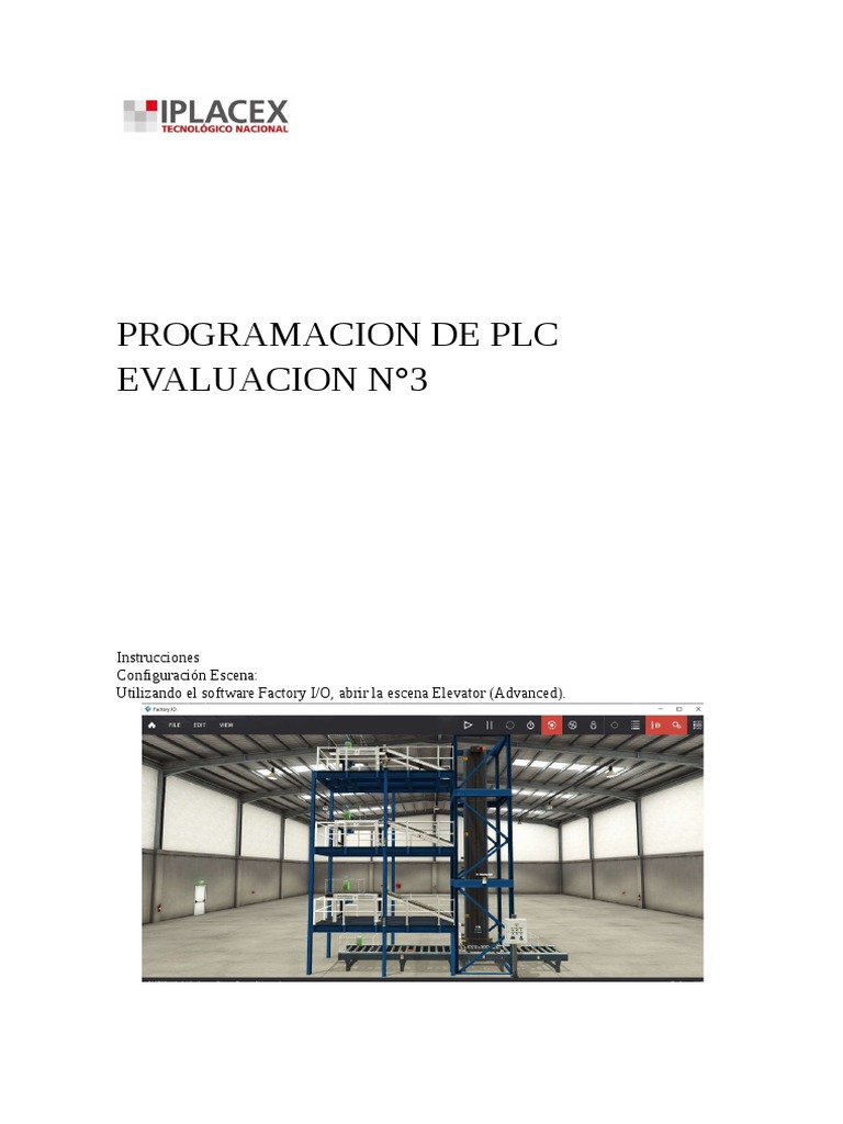 Eva3 Programacion PLC Alex Calle | PDF | Ascensor | Informática