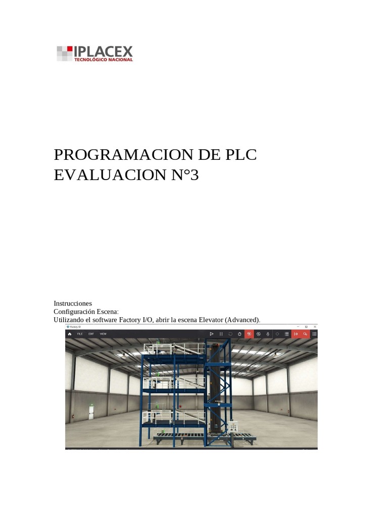 Eva3 Programacion PLC Alex Calle | PDF | Bienes manufacturados ...