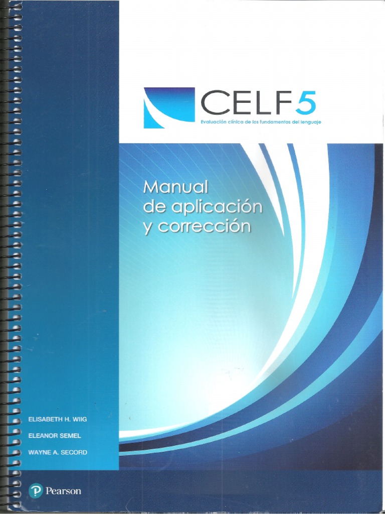Celf 5 Manual de Aplicación y Corrección | PDF