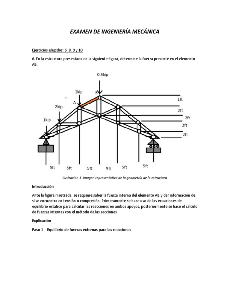 Examen de Mecanica | Descargar gratis PDF | Fuerza | Vector Euclidiano