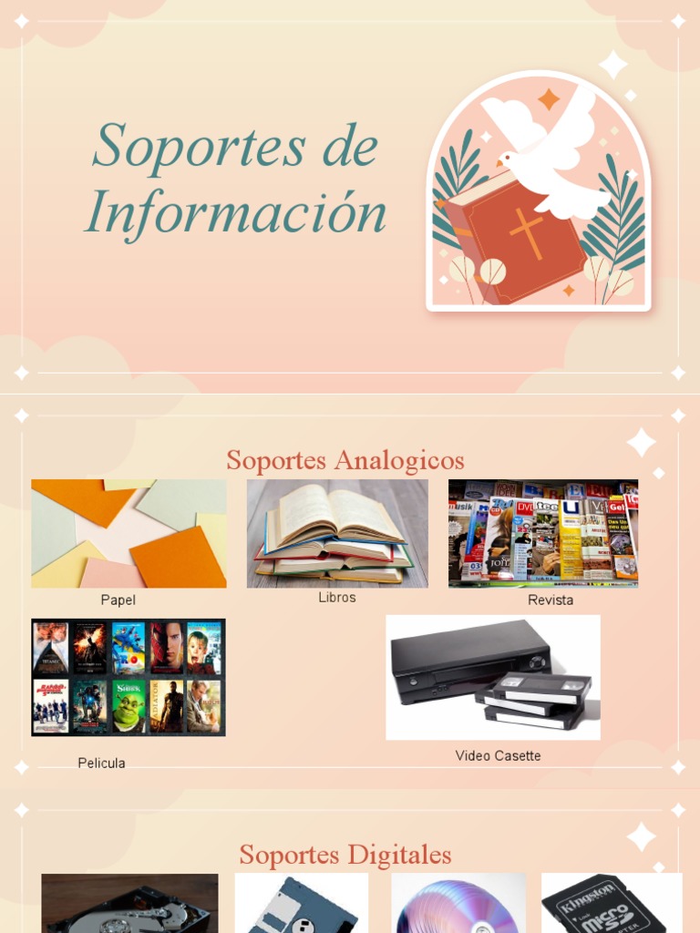 Una comparación de los soportes de información analógicos y digitales ...