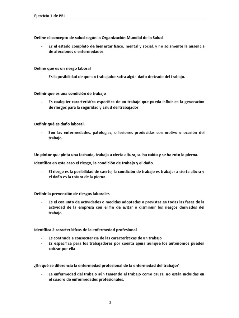 Ejercicio 1 PRL | PDF