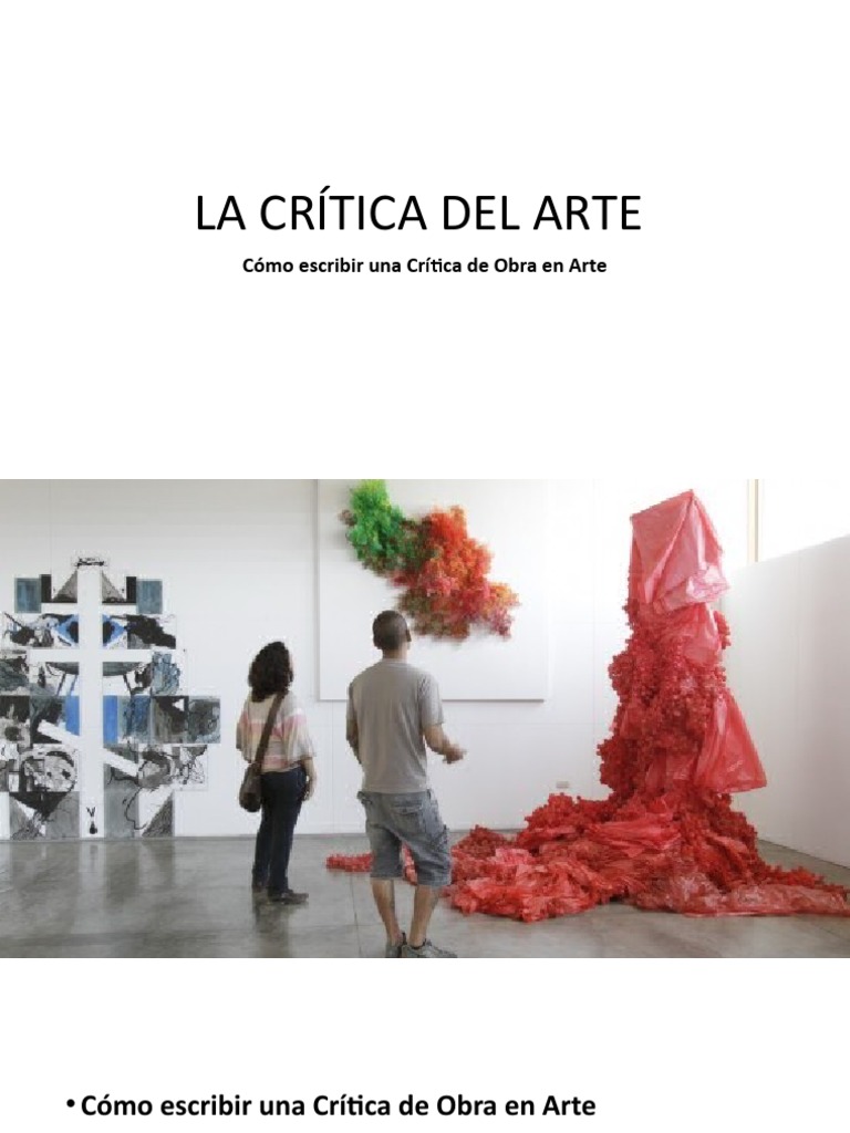Cómo Escribir Críticas de Arte | PDF | Evaluación | Crítica de arte