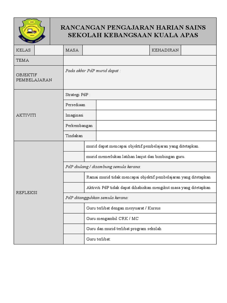 Template RPH Sains 2023 | PDF